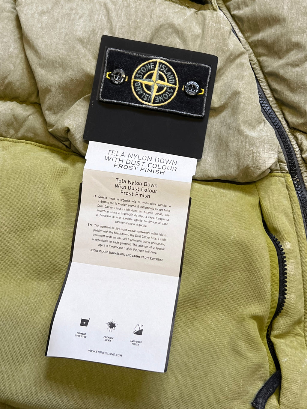Stone Island Tela Nylon Down With Dust Colour Frost Finish Gilet BNWT ...